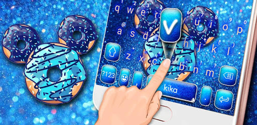 Blue Sugar Micky Donut Keyboard Theme for PC - How to Install on ...