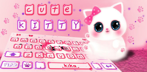 Cute Kitty Pinky Keyboard Theme - free emojis for PC - How to Install ...