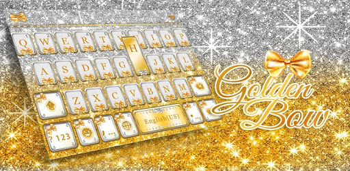 Gold Bow Keyboard theme APK Download For Free
