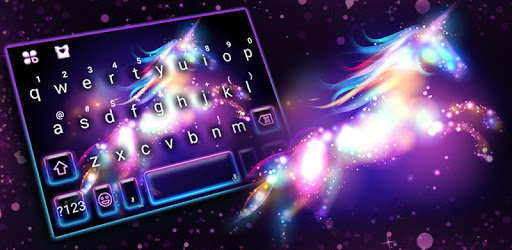Neon Galaxy Unicorn Keyboard Theme for PC - How to Install on Windows ...