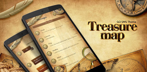 FREE-GO SMS TREASURE MAP THEME for PC - How to Install on Windows PC, Mac