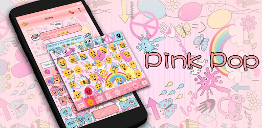 Pink Pop Emoji Keyboard Wallpaper APK Download For Free