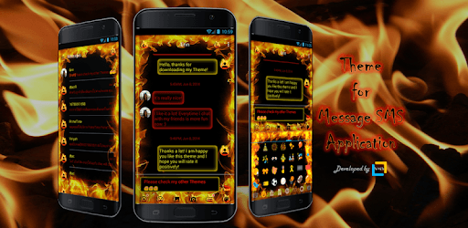 SMS Messages Flame Fire Theme for PC - How to Install on Windows PC, Mac
