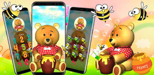 3D Honey Teddy Bear Lock Theme for PC - How to Install on Windows PC, Mac