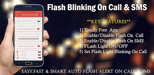 Automatic Flash On Call & SMS APK Download For Free