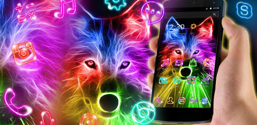 3D Wild Neon Wolf Theme for PC - How to Install on Windows PC, Mac