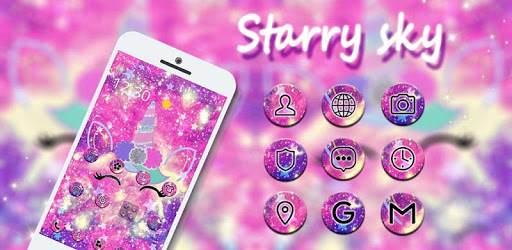 Galaxy Starry Sky Sparkle Theme APK Download For Free