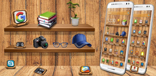 Wooden Touch Shelf Launcher Theme for PC - How to Install on Windows PC ...