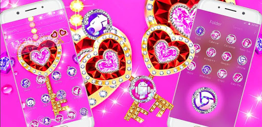 Pink Heart Diamond Theme for PC - How to Install on Windows PC, Mac