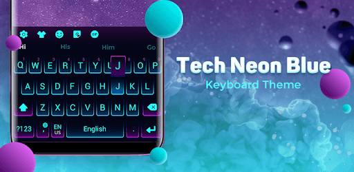 Tech Neon Blue Keyboard Theme for PC - How to Install on Windows PC, Mac