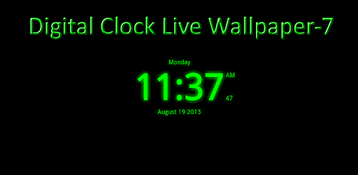 Digital Clock Live Wallpaper-7 for PC - How to Install on Windows PC, Mac