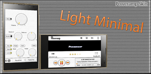 Light Minimal Poweramp Skin for PC - How to Install on Windows PC, Mac