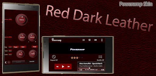 Poweramp Skin Red Dark Leather for PC - How to Install on Windows PC, Mac