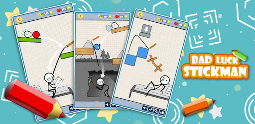 Bad Luck Stickman- Addictive draw line casual game for PC - How to ...