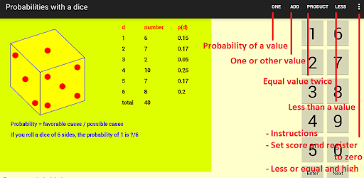 Probabilities with a dice for PC - How to Install on Windows PC, Mac