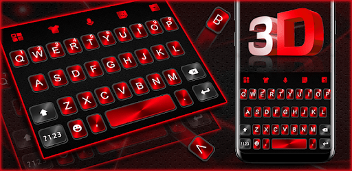 3D Classic Business Red Black keyboard Theme for PC - How to Install on ...