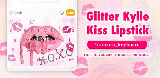 Glitter Kylie Kiss Lips Keyboard Theme for Girls for PC - How to ...