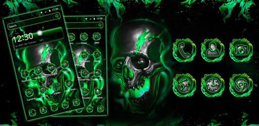 Green Fire Skull Theme for PC - How to Install on Windows PC, Mac