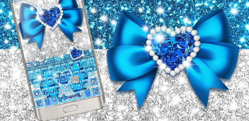 Blue Glitter Bow Keyboard for PC - How to Install on Windows PC, Mac