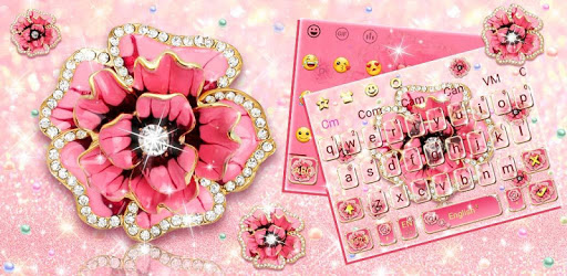 Pink Glitter Flower Keyboard for PC - How to Install on Windows PC, Mac