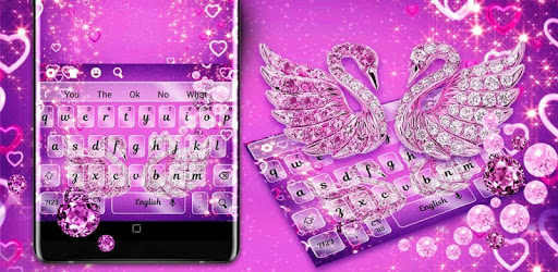 Purple Diamond Swan Keyboard for PC - How to Install on Windows PC, Mac