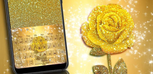 Golden Glitter Rose Keyboard for PC - How to Install on Windows PC, Mac