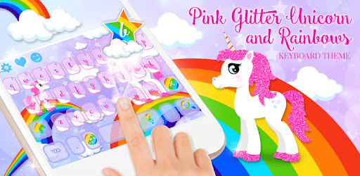 Pink Glitter Unicorn and Rainbows Keyboard for PC - How to Install on ...