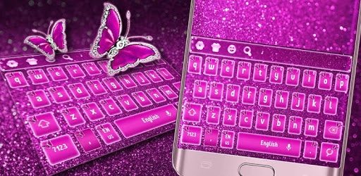 Flashing Pink Butterfly Keyboard Theme for PC - How to Install on ...