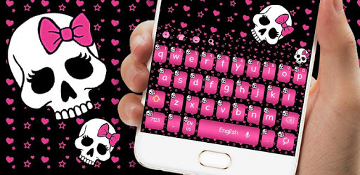Lovely Pink Bow Skeleton Keyboard Theme for PC - How to Install on ...