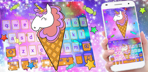 Galaxy Cute Unicorn Ice Cream Keyboard Theme for PC - How to Install on Windows PC, Mac