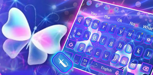 Neon Sparkle Butterfly Keyboard Theme for PC - How to Install on ...