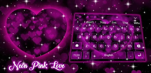 Neon Pink Sparkle Love Keyboard for PC - How to Install on Windows PC, Mac