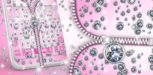 Pink Diamond Zipper Keyboard Theme for PC - How to Install on Windows ...