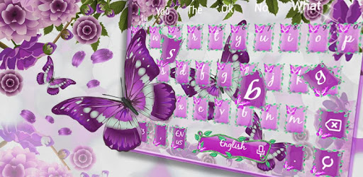 Purple Butterfly Flower Keyboard for PC - How to Install on Windows PC, Mac
