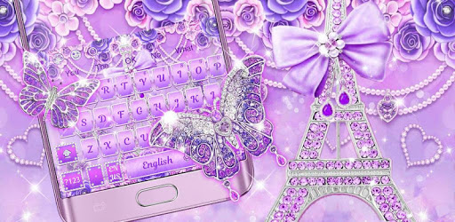 Purple Paris Butterfly Keyboard for PC - How to Install on Windows PC, Mac
