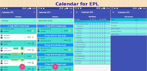 Calendar for English Premier League for PC - How to Install on Windows ...
