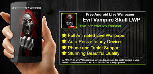 Evil Vampire Skull Live Wallpaper Theme Background for PC - How to ...
