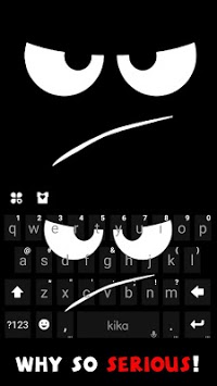 Black Angry Face Keyboard Theme APK Download For Free