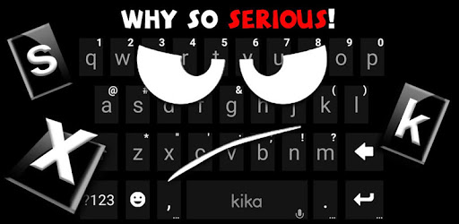 Black Angry Face Keyboard Theme APK Download For Free