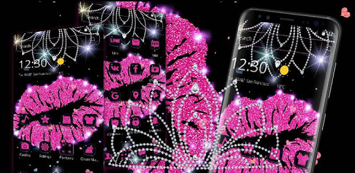 Pink Glitter Lips Theme for PC - How to Install on Windows PC, Mac