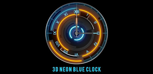 3D Neon Blue Clock for PC - How to Install on Windows PC, Mac