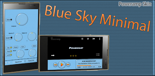 Poweramp Skin Blue Sky Minimal for PC - How to Install on Windows PC, Mac