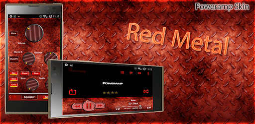 Poweramp Skin Red Metal for PC - How to Install on Windows PC, Mac