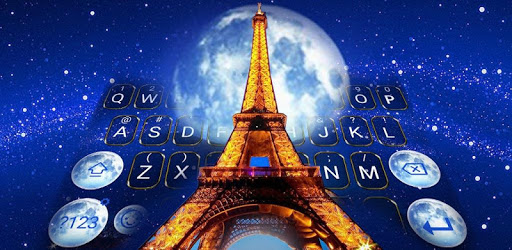 Full Moon Eiffel Tower Keyboard Theme for PC - How to Install on ...