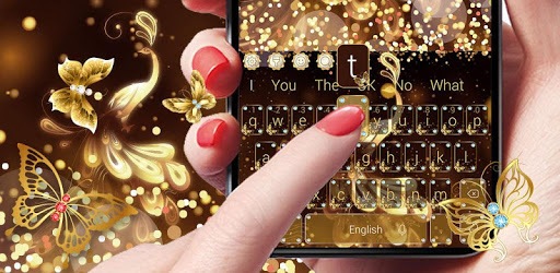 Gold Glitter Butterfly Keyboard for PC - How to Install on Windows PC, Mac