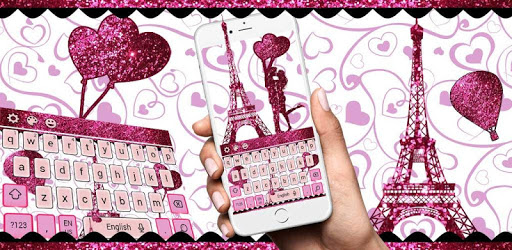 Eiffel Tower Pink Glitter Paris Keyboard Theme. for PC - How to Install ...