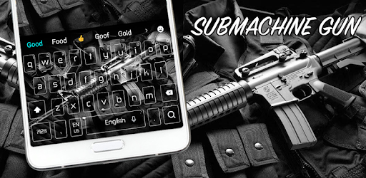 Black Submachine gun keyboard theme for PC - How to Install on Windows ...
