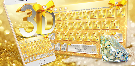 3D gold diamond keyboard for PC - How to Install on Windows PC, Mac
