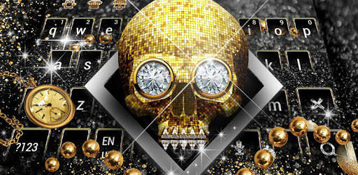 Gold shine skull keyboard for PC - How to Install on Windows PC, Mac