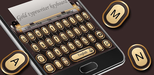 3D Gold Typewriter Keyboard Theme for PC - How to Install on Windows PC ...